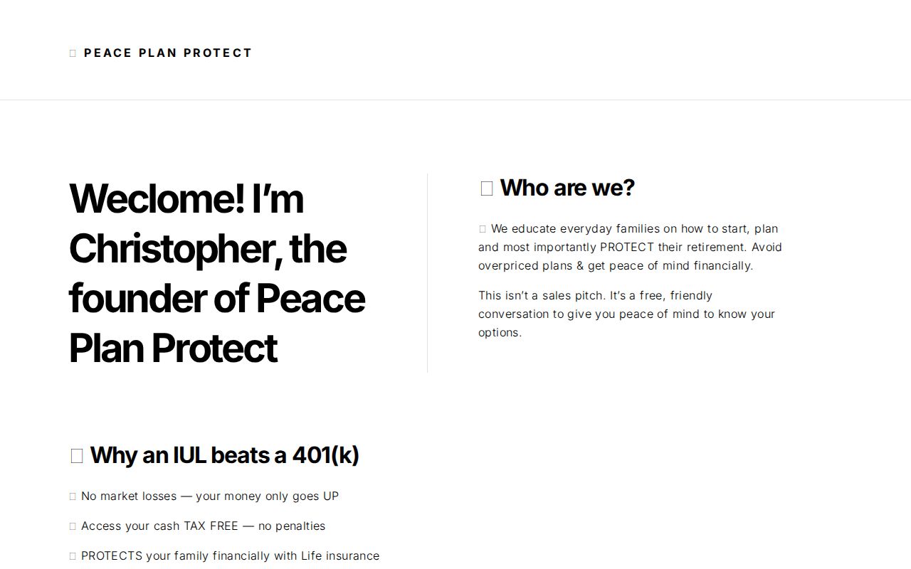 Peace Plan Protect